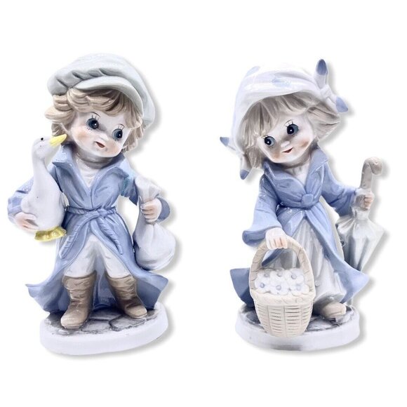 Arnart KPM | Art | Arnart Kpm Figurines Set Of 2 Country Children Goose ...
